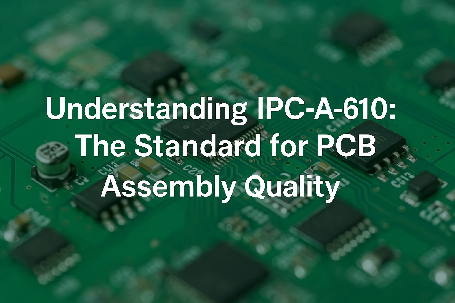 Understanding IPC-A-610 - The Standard for PCB Assembly Quality ...