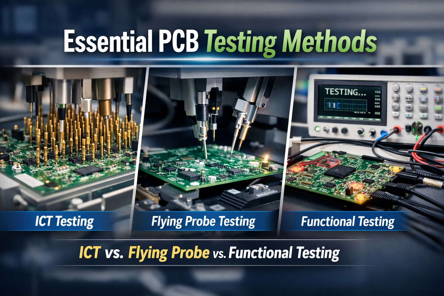 Essential PCB Testing Methods: ICT vs. Flying Probe vs. Functional ...